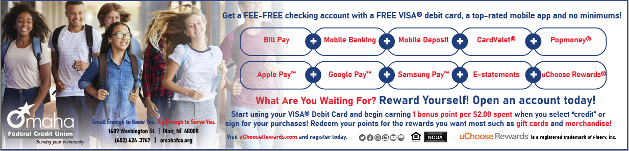 Hey Students! Get a Fee-Free Checking Account - Omaha Federal Credit Union